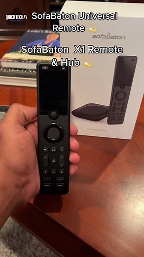 Check out the all new SofaBaton X1 remote & hub! Easy alternative to the harmony remote 💫 #smartremote #smartremotecontrol #sofabaton #universalremote #urc #harmonyremote #quicktechav #tech