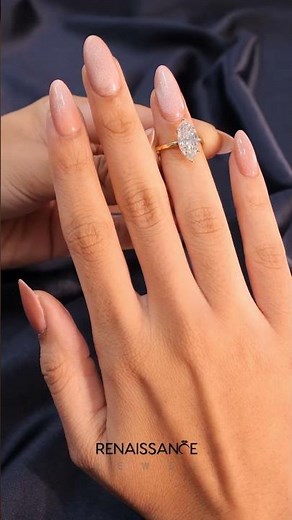 Marquise Solitaire Engagement Ring with Six-Prong Setting on a Yellow Gold Band