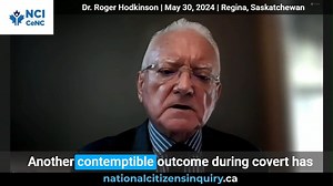 "One could summarize this by saying - Government is now your new doctor. Be worried." Dr. Roger Hodkinson - May 30, 2024 - Regina, Saskatchewan Dr. Roger Hodkinson, gives an in-depth testimony based on his entire life's experience, opening with his first hand experience in his fight with big-tobacco decades prior and how the current conditions of every aspect of the medical, pharmaceutical and health regulatory industries are in critical condition due to corruption and regulatory capture. Full t