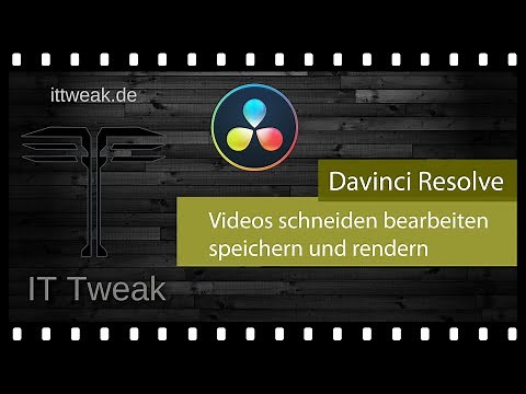 Davinci Resolve - Videoschnitt Anleitung, schneiden, bearbeiten, speichern - Teil 1