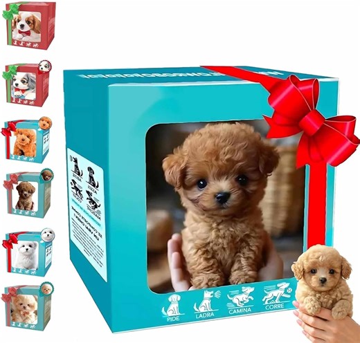 Robot Dog, Upgraded Robot Dogs That Act Like Real Dogs, Realistic Robots Puppy, Can Walk, Bark & Wag Its Tail, Interactive Lifelike Pet for Adults