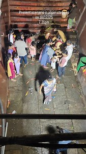 Present scenario in alipiri steps as on 18/12/25 7.31pm | Dharani Krishna Yn