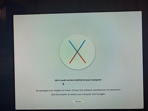 El Capitan. No Packages Were Eligible For Install.
