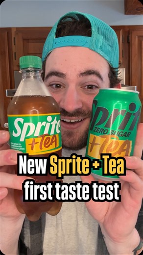 Sprite is releasing its new Sprite Tea soda right now so today, we’re trying both the full sugar and zero sugar options. The combination of Sprite and tea may make some folks a little uncomfortable, but for others, it’s a long-standing beverage hack they’ve been making themselves for years. For a select few, it’s even a nostalgia trip. Now Sprite’s gone ahead and bottled it for us. Is it any good? I myself am pleasantly surprised by the combination. The concept didn’t sound terrible when I’d fir