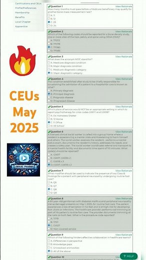 AAPC Medical Coding CEUs May 2025#medicalcoder#coderslife #trending2025