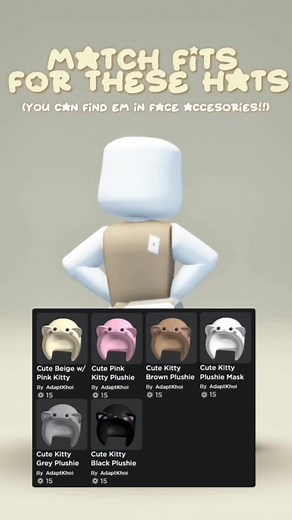 Roblox Matching Outfits Ideas for Cheap | 15 Robux Kitty Clothing