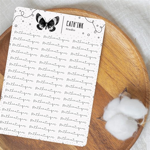 MATH Planner Stickers | Teacher Subject Labels | Math Class Planner Sticker Sheet - Etsy