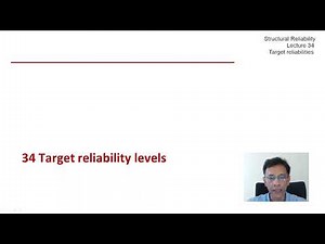 STRUCTURAL RELIABILITY Lecture 34 module 01: Target reliability levels