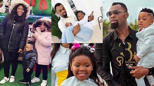 Fresh photos of Rev. Obofour showing off wife Ciara Antwi and cute kids pop up