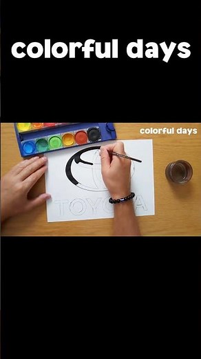 TOYOTA logo painting