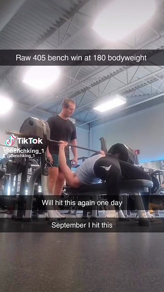 405 Bench Press from September will hit this again with cleaner form!