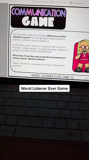 Communication Skills Game: Worst Listener Ever Game