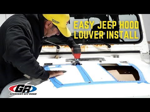 Easy Jeep Hood Louver Install! Check This Out!