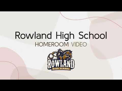 Rowland High School (P2) Homeroom Video: CAASPP, Library Fees, ATTN/Cell Phone Policies, and Trash