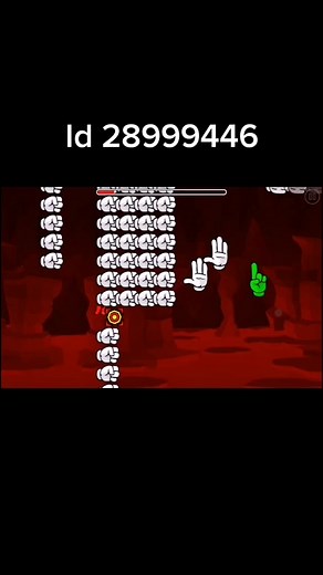 Уровни Geometry Dash с руками и пальцами