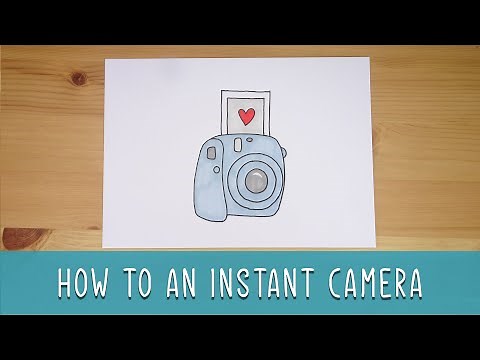 How to draw an Instant Camera - Easy things to draw!