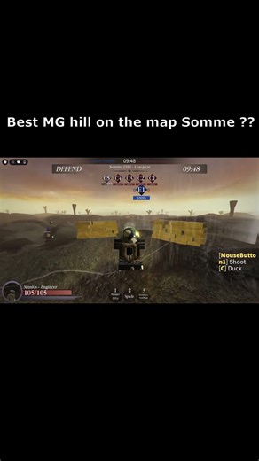 The best MG position on Somme in Entrenched ??