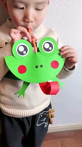 9.4K views · 44 reactions | Create a playful paper frog with a long tongue that extends when you blow air into it. This fun craft brings the frog to life, adding an interactive twist that delights both kids and adults alike. Enjoy hours of entertainment with your whimsical creation! | Creative Child | Facebook