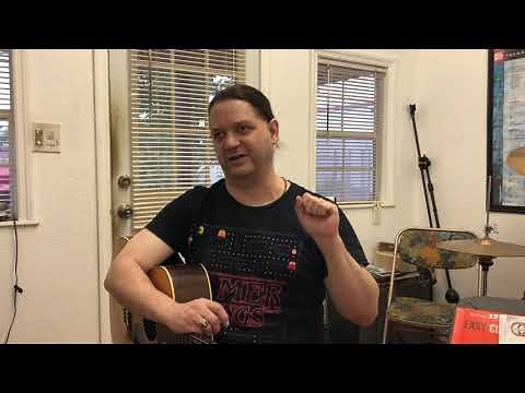 Guitar lesson - wonderful tonight simple strumming pattern