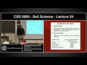 PLSCS 2600 - 24 - Soil pH – buffering and pH management