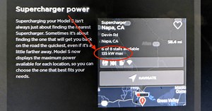 Tesla's latest software update brings more Supercharger information