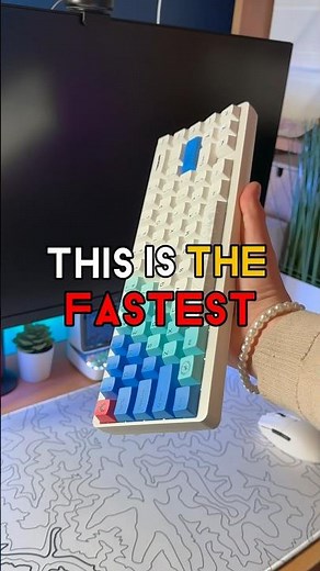 The Fastest Gaming Keyboard #mechanicalkeyboard #keyboard #gamingsetup #gamingkeyboard #technology