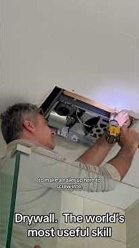Drywall repair made easy! Bathroom fan fix, clean edges, smooth finish