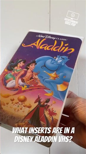 What Was Inside A 90s Aladdin VHS? #aladdin #vhscollector #disneyvhs