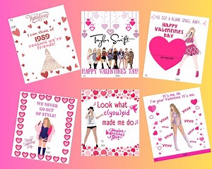 Printable Taylor Swift Valentines Cards - Etsy