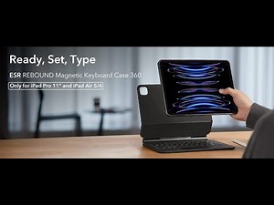 Boost your productivity with the ESR Rebound Magnetic Keyboard Case 360 for iPad Pro 11ʺ