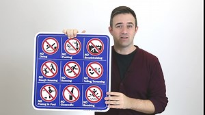 SmartSign 24 x 18 inch “No Trespassing - This Property Is Protected By Video Surveillance” Official Washington State Metal Sign, 80 mil Laminated Rustproof Aluminum, Red, Black and White, USA-Made