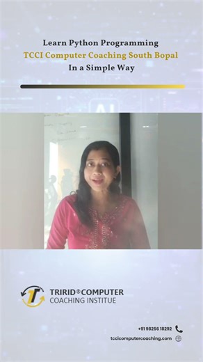 Learn Python Programming at TCCI Computer Coaching South Bopal in very Easy manner #coding #shorts