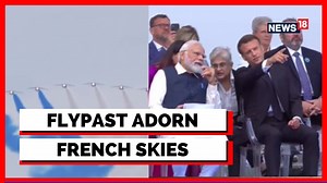 Flypast in the colours of French national flag adorn the sky of Paris at the Bastille Day parade.Watch #PMModi #France #BastilleDay #BastilleDayParade | News18 | Facebook