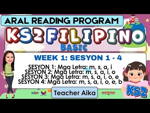 ARAL Program KS2 Basic Filipino | Week 1 Session 1 - 4 |Grade 4 - 6 #AralProgram #ks1 #teacheraika