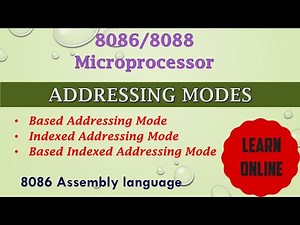 Based , Indexed & Based Indexed Memory Operand Addressing Modes in 8086 Microprocessor