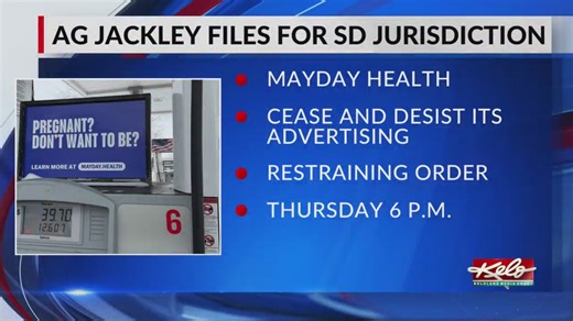 Jackley files for SD jurisdiction in Mayday health case