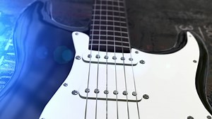 Download Animation of 3D electric guitar for free