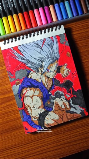 Beast Gohan drawing ✨ #shorts #dragonball #gohan