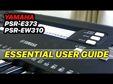 How to Set Voices, Rhythms for Yamaha PSR-E373/EW310/EZ300