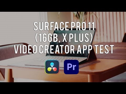 Surface Pro 11 X Plus Video Editing Performance Review (Premiere Pro, DaVinci Resolve)