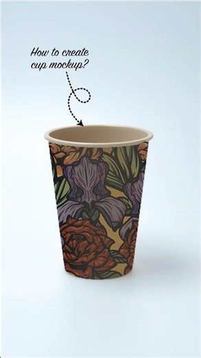 How to create cup mockup in Photoshop #shorts