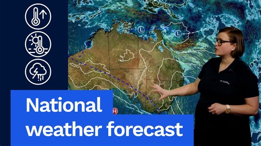 National Weather Forecast: Heatwaves in the south-east, monsoon rain in the north Video current: 2pm AEDT Wednesday 7 January 2026. For the latest forecasts and warnings go to our website www.bom.gov.au or the BOM Weather app. | Bureau of Meteorology
