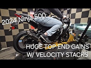 2024 Ninja 500 Velocity Stack Testing & Tuning