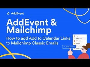 How to add Add to Calendar Links to Mailchimp Classic Emails
