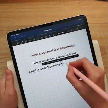 How to use scribble in GoodNotes on iPad