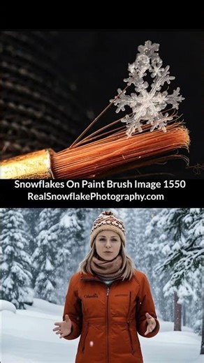 How I Move Real Snowflakes for Photography | Snowflake Cluster on Brush
