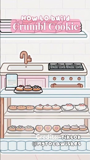 How to build Crumbl cookie 🍪 in Toca Boca ￼