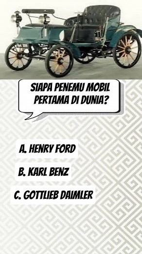 Quiz penemu mobil pertama #quiz #quiztime #belajaronline #belajarbareng #kuistiktok #fyp