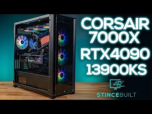 Massive Corsair iCUE 7000X w/ TUF RTX 4090 + 13900KS Custom PC Build