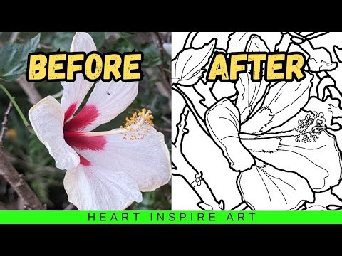 📱 5 Steps to Turn Your Picture into a Coloring Page on your Android for FREE 📱 @heartinspireart